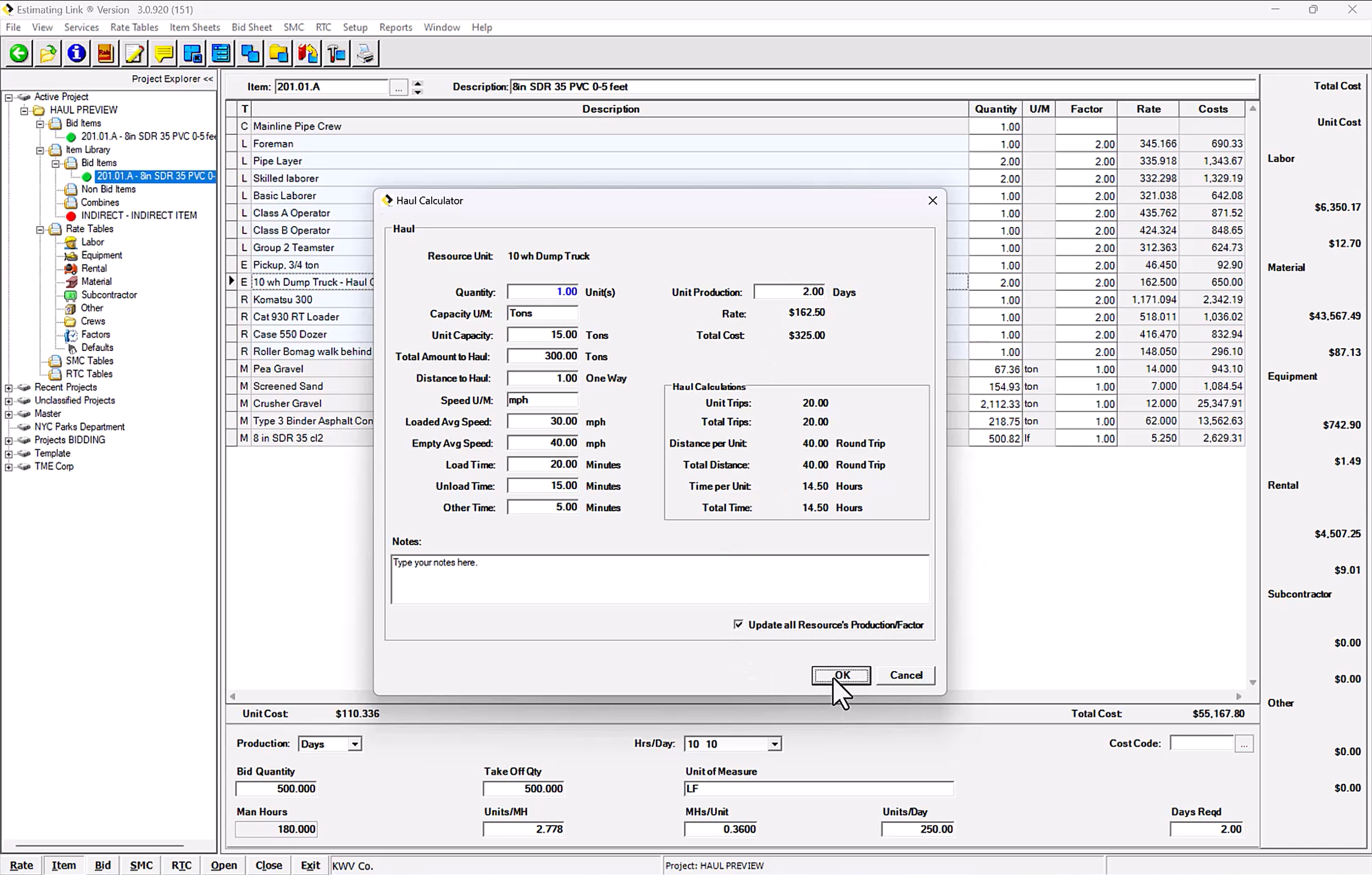 Estimating Link Software | The Construction Link Incorporated